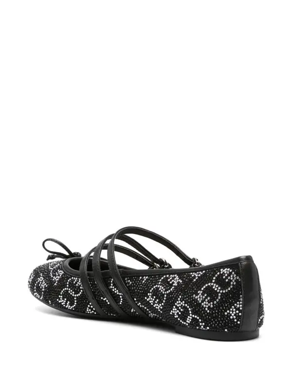 Pinko Joy 10" Crystal-embellished Ballet Flats