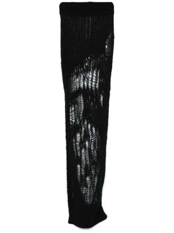 Rick Owens Spider Ziggy Maxi Skirt - Black