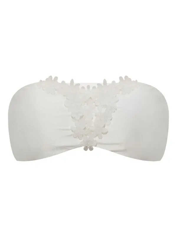 Cult Gaia Ursula Bandeau Bikini Top - White