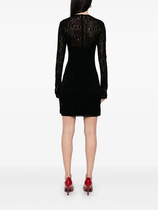 Givenchy Flocked Mini Dress