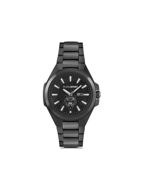 PLEIN SPORT 47mm Tigermaster Bracelet Watch - Black