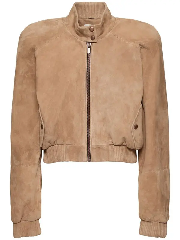 Magda Butrym - MAGDA BUTRYM Suede Bomber Jacket