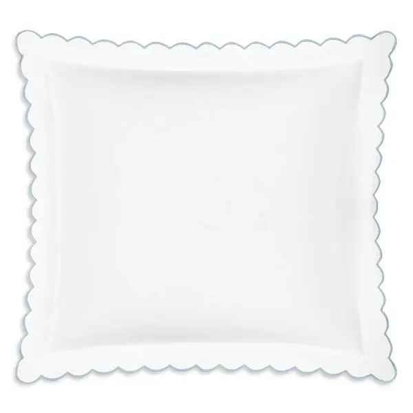 MATOUK Dakota Percale Euro Sham - Light Blue