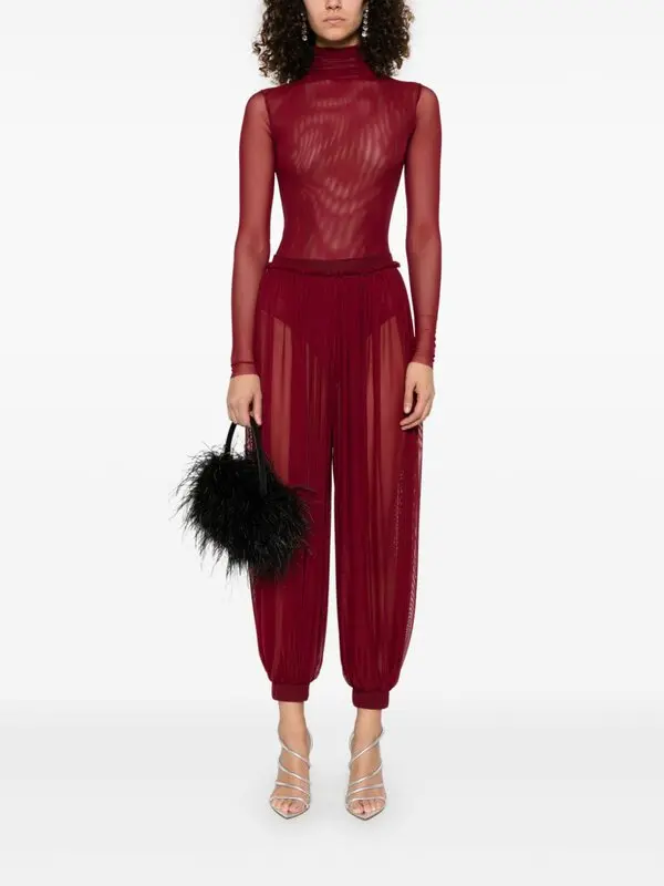 ATU BODY COUTURE Mesh Trousers Set - Red