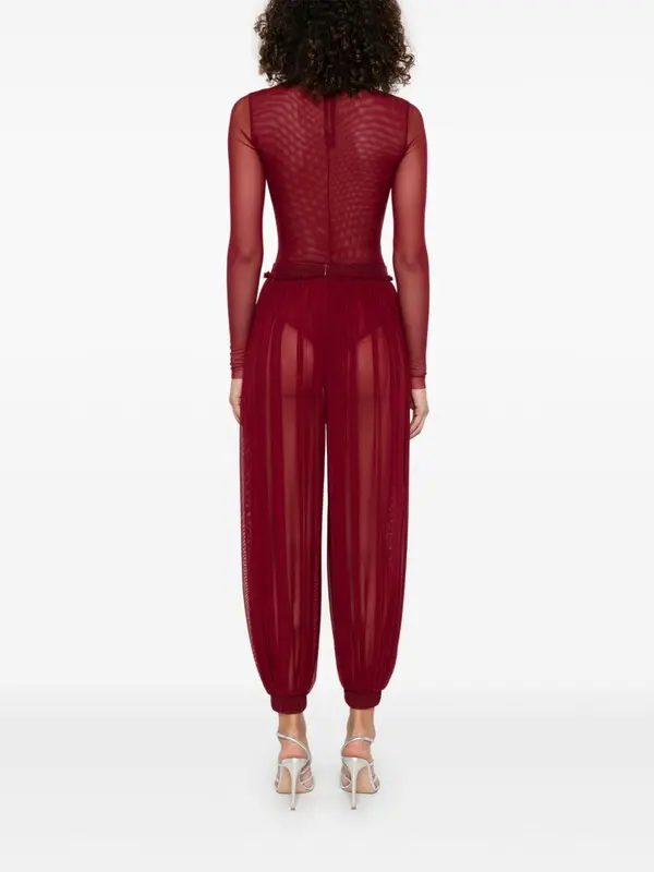 ATU BODY COUTURE Mesh Trousers Set - Red