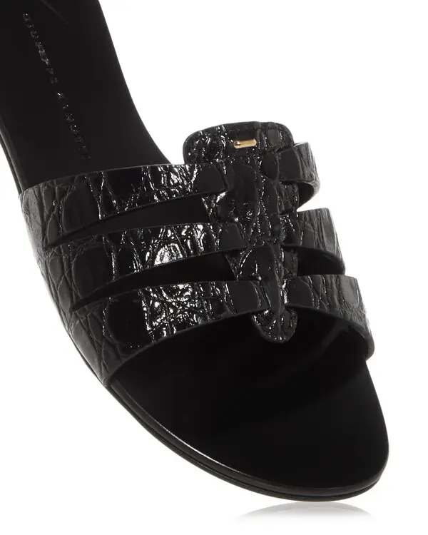 Giuseppe Zanotti Morpheus Slide Sandals In Nero - 40% Off  display picture 1