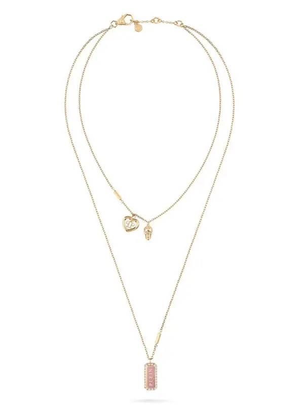 Philipp Plein Crystal-embellished Necklace - Gold