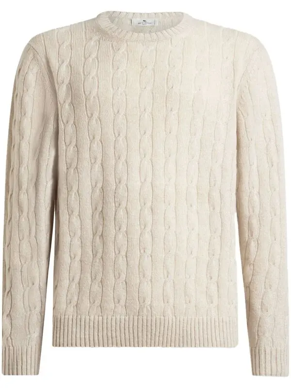 Etro Cable-knit Cashmere Sweater - Neutrals