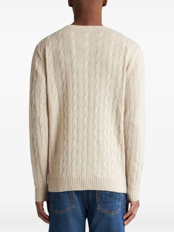 Etro Cable-knit Cashmere Sweater - Neutrals