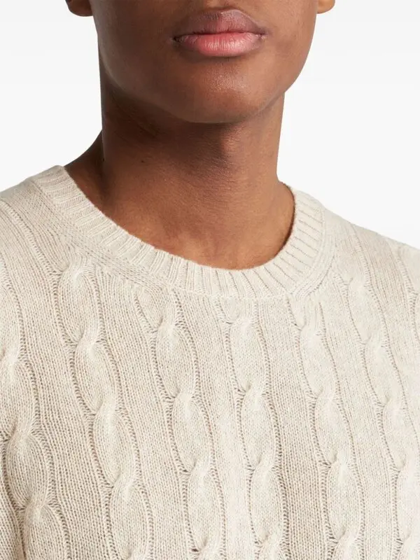 Etro Cable-knit Cashmere Sweater - Neutrals
