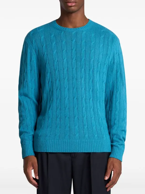 Etro Cable-knit Cashmere Sweater - Blue