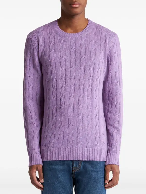Etro Cable-knit Cashmere Sweater - Purple