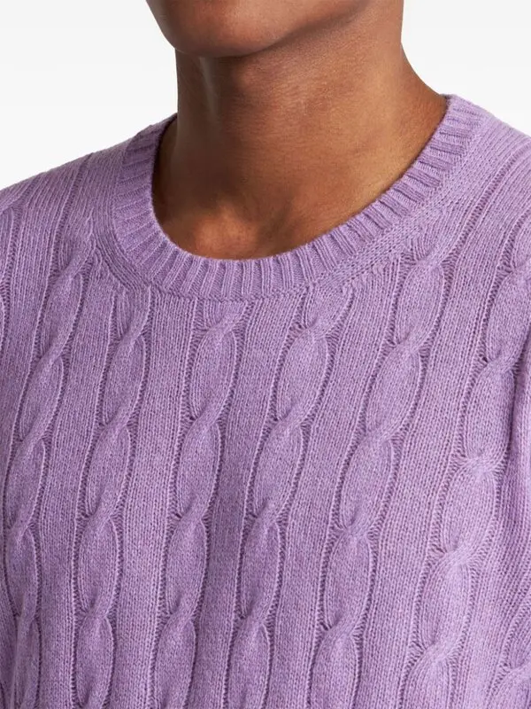 Etro Cable-knit Cashmere Sweater - Purple