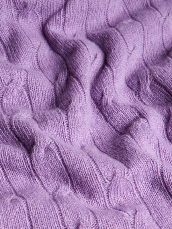 Etro Cable-knit Cashmere Sweater - Purple