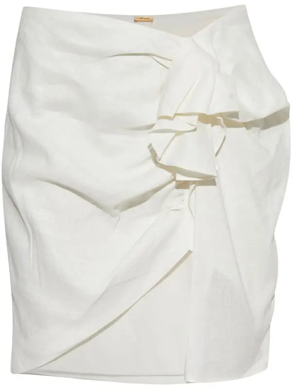 Cult Gaia Kit Wrap Skirt - White