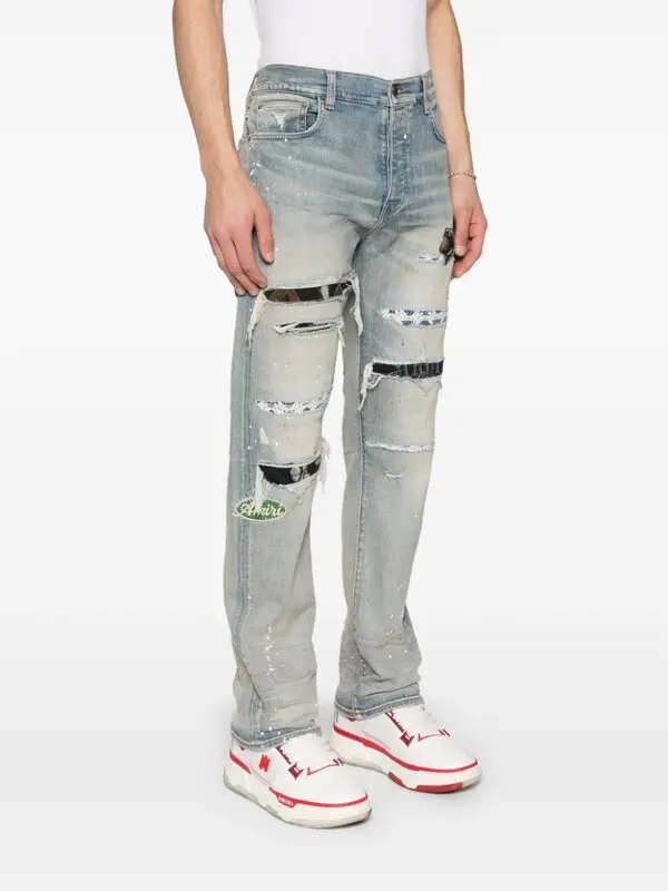 Amiri Vintage Patch Straight Leg Jeans