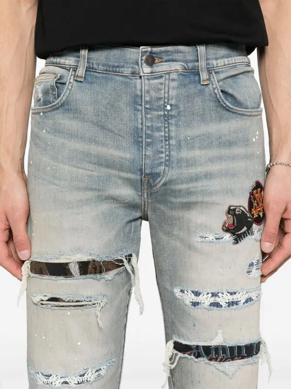 Amiri Vintage Patch Straight Leg Jeans