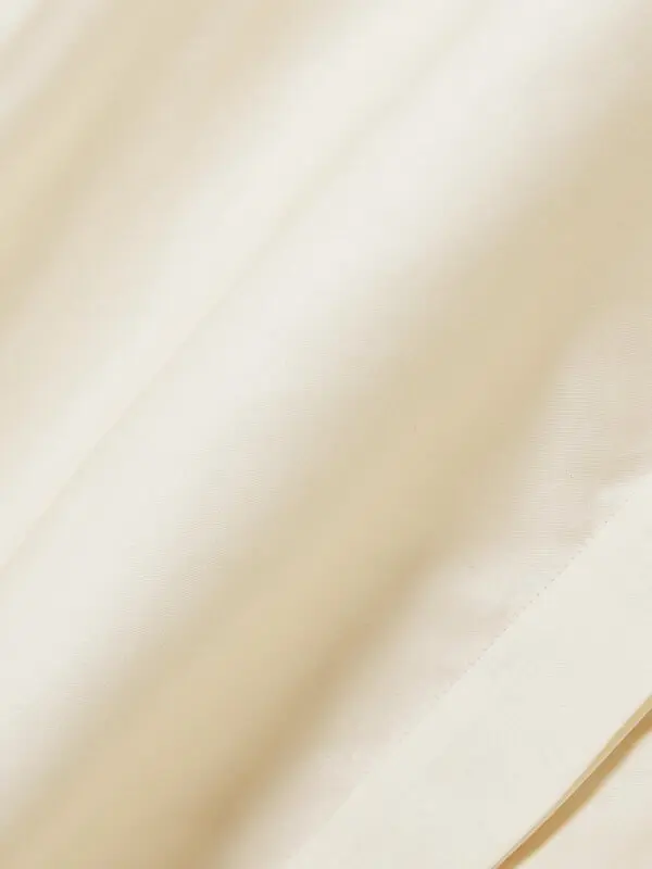 Max Mara Faraday Gathered Cotton Shirt - Neutrals