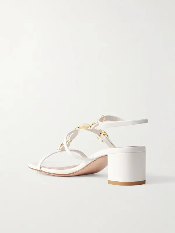 GIANVITO ROSSI Kalinda 55 Embellished Leather Sandals