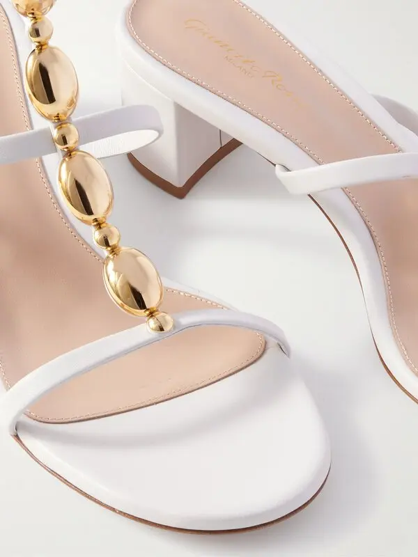 GIANVITO ROSSI Kalinda 55 Embellished Leather Sandals