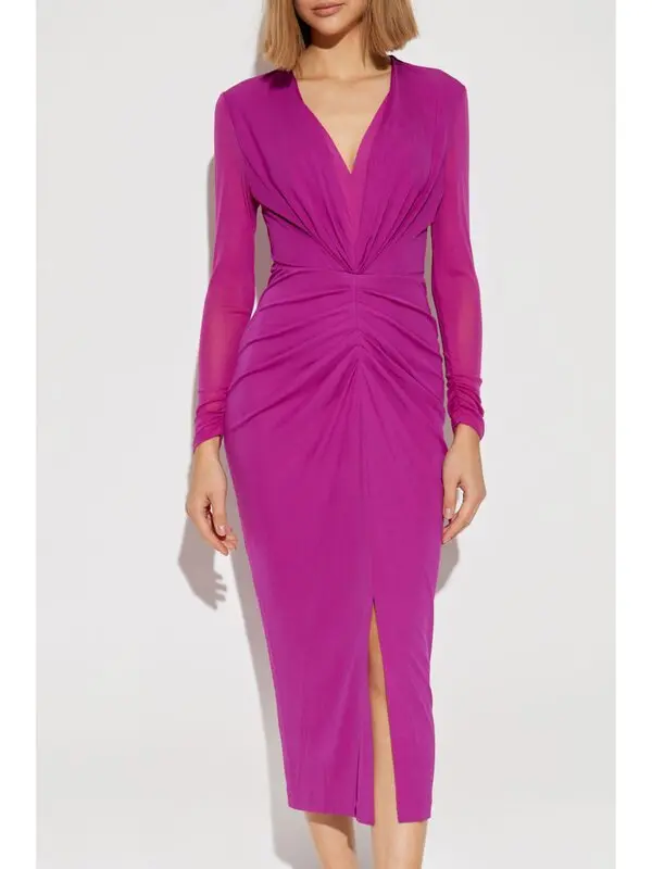 Diane Von Furstenberg Ruched Midi Dress