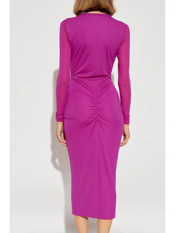 Diane Von Furstenberg Ruched Midi Dress
