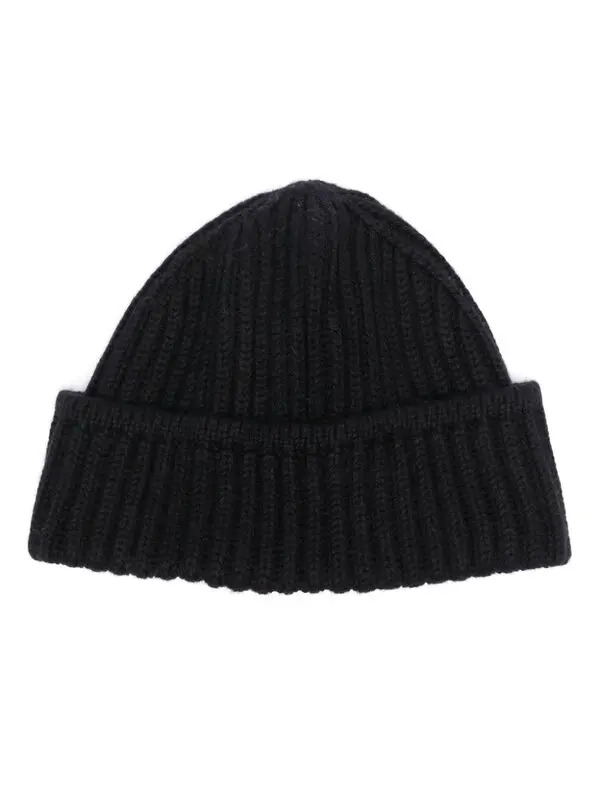 BLANCA VITA Chunky-knit Beanie - Black