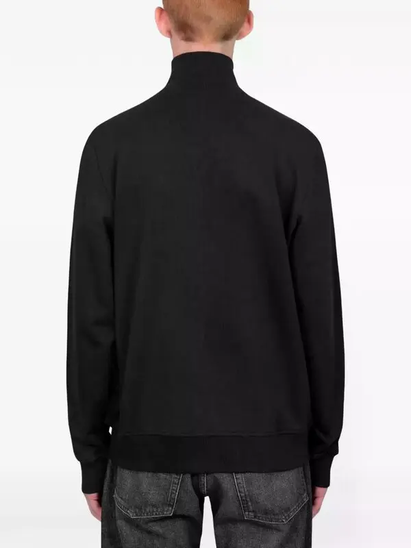 DIESEL® Zip-up Sweatshirt With Metallic Logo