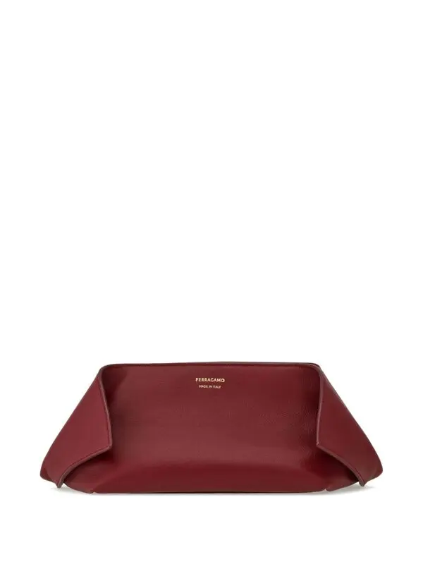 FERRAGAMO Leather Makeup Bag