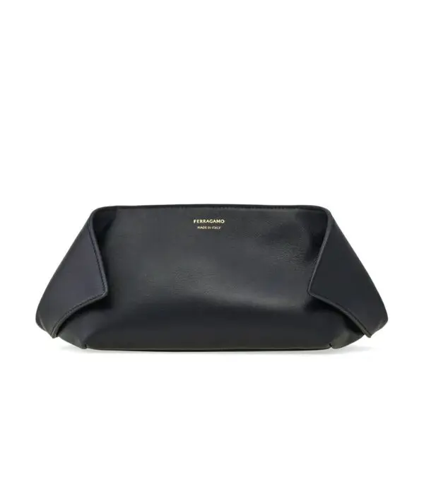 FERRAGAMO Leather Makeup Bag