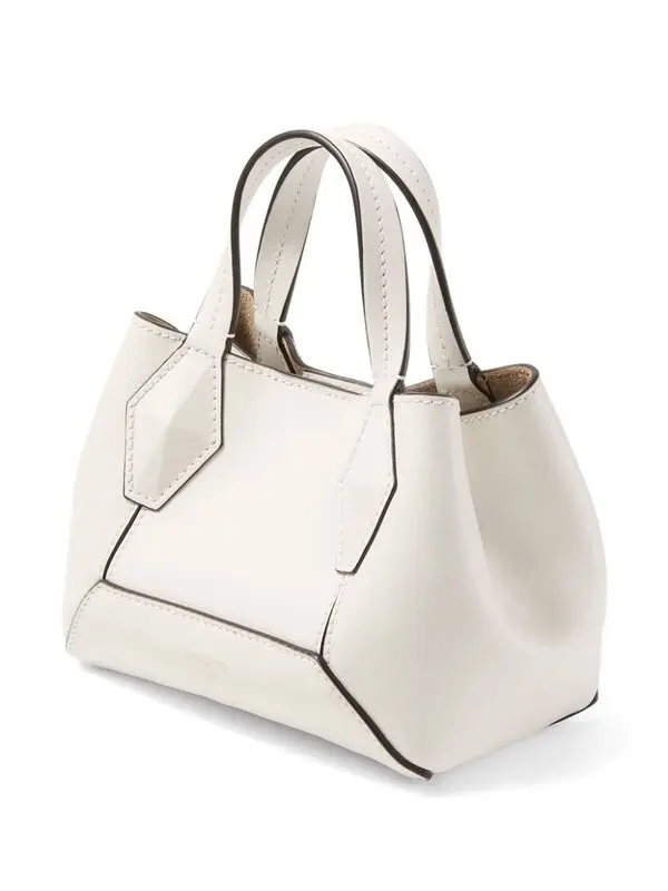 JIMMY CHOO Mini Leather Tote - Neutrals