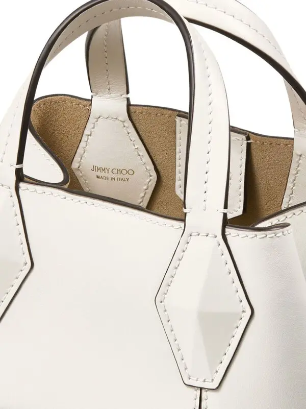 JIMMY CHOO Mini Leather Tote - Neutrals