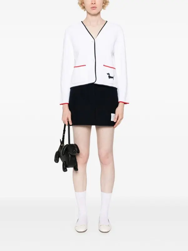 Thom Browne Pointelle-knit Cardigan