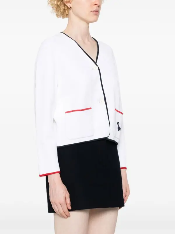 Thom Browne Pointelle-knit Cardigan