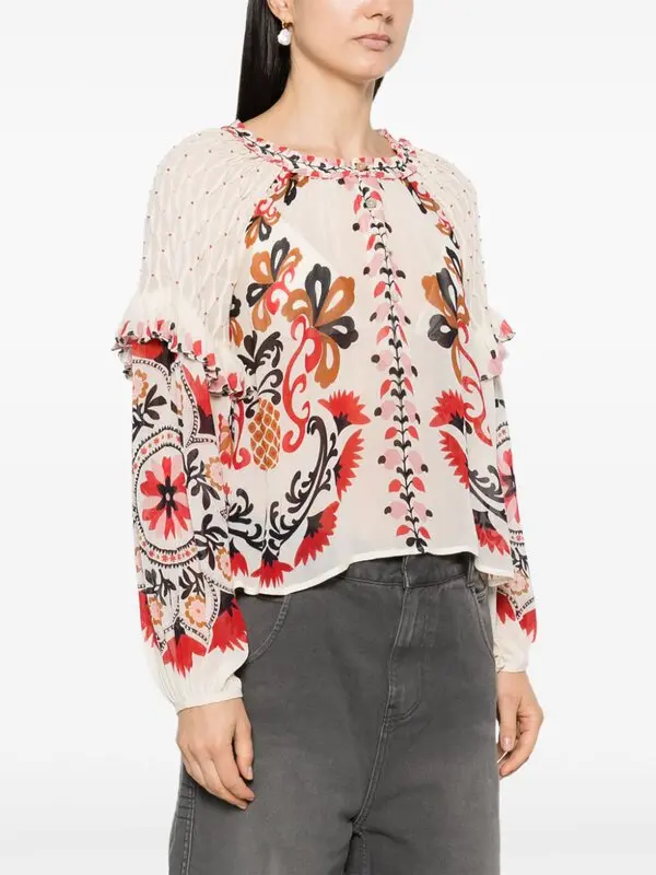 Farm Rio Cashew Mandala Blouse