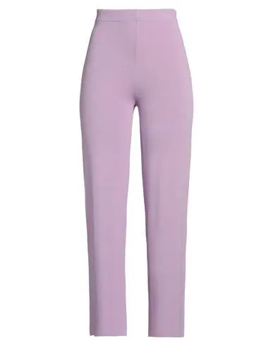 VICOLO Wide-leg Knit Pants - Mauve