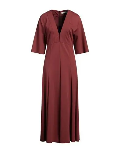 Liviana Conti Flared Maxi Dress - Brown