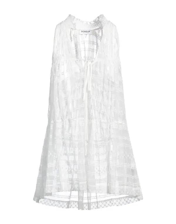 DONDUP Embroidered Tulle Top - White