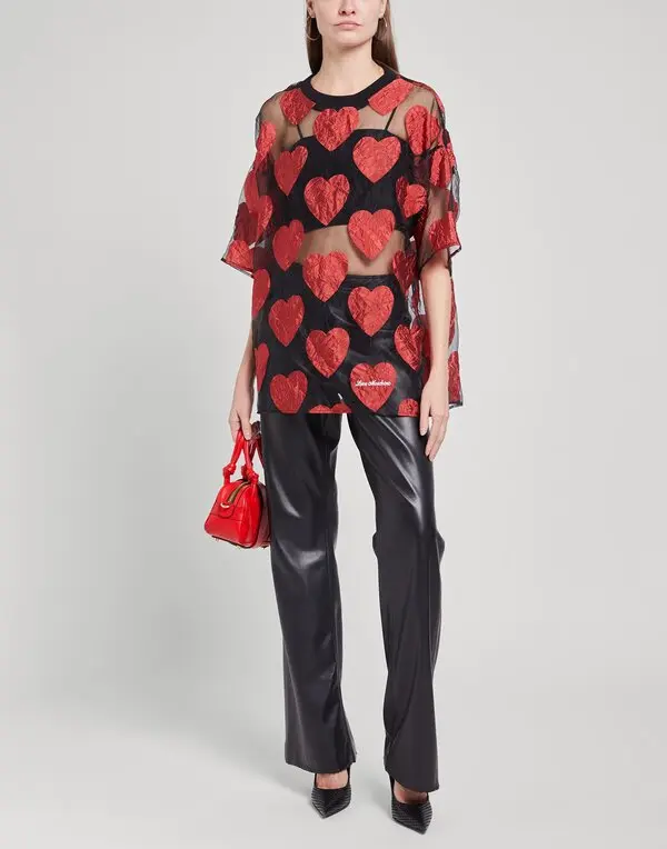 Moschino Two-tone Embroidered T-shirt