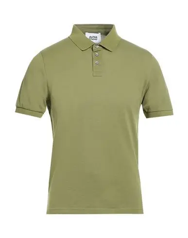 Alpha Studio Polo Shirt Size Cotton, Elastane - Green