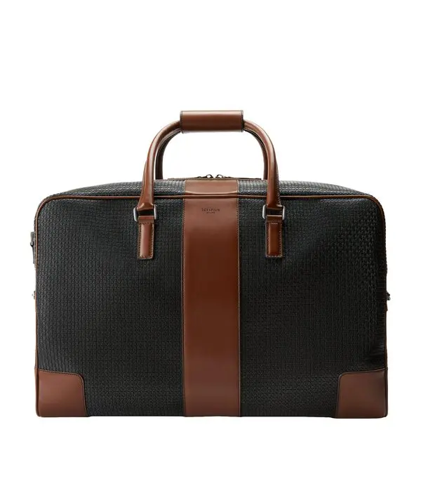 SERAPIAN Leather-trim Holdall