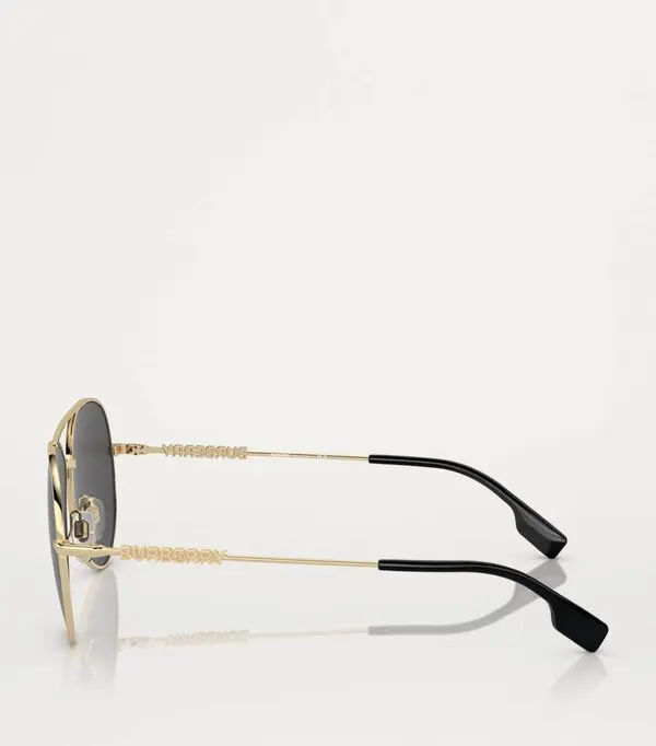 Burberry 0be3147 Aviator Sunglasses In Gold - 50% Off  display picture 3