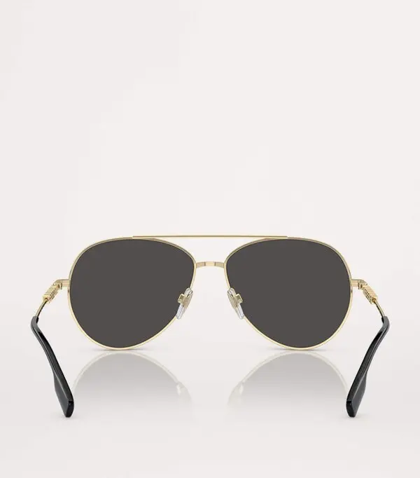 Burberry 0be3147 Aviator Sunglasses In Gold - 50% Off  display picture 1