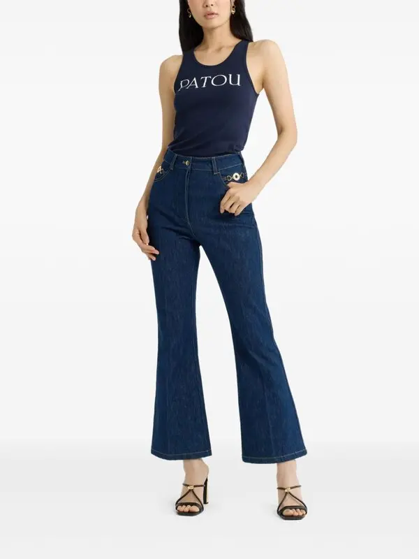PATOU Logo-print Tank Top - Blue