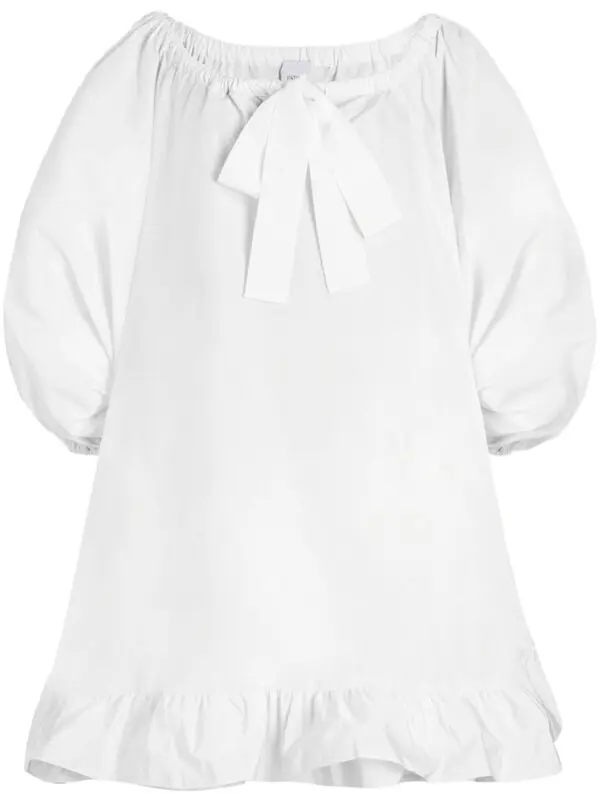 Patou Ruffle-hem Mini Dress