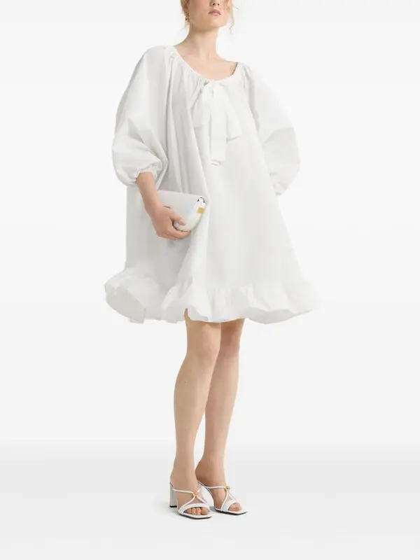 Patou Ruffle-hem Mini Dress