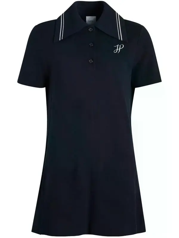 PATOU Logo-embroidered Mini Polo Dress