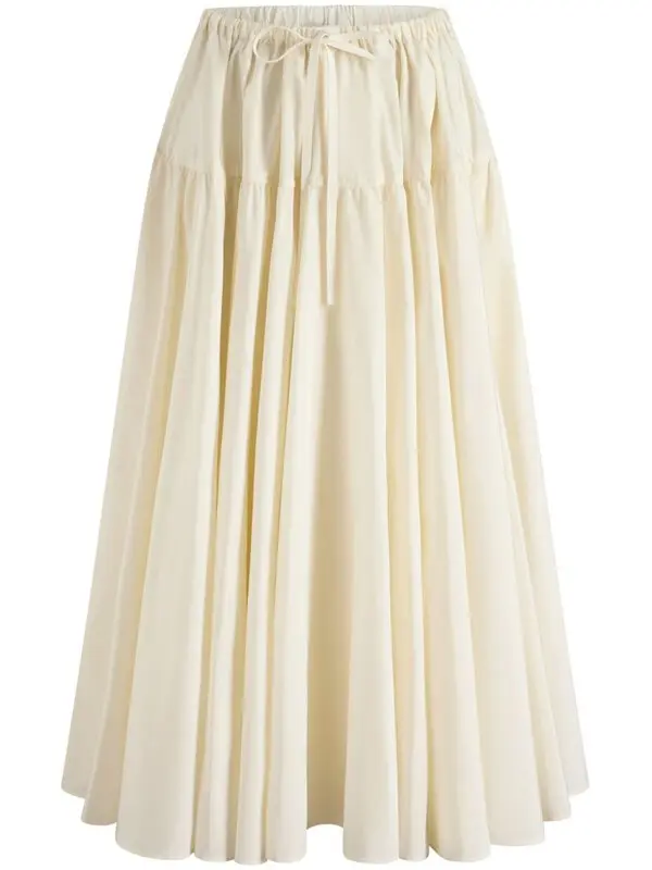 PATOU Faille Maxi Skirt
