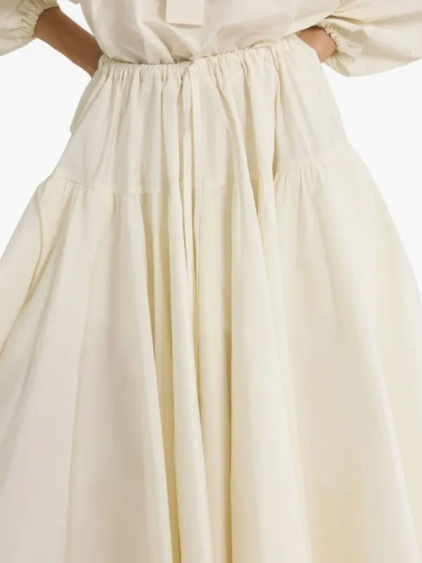 PATOU Faille Maxi Skirt