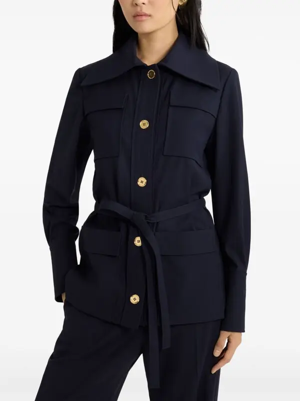 Patou Safari Twill Jacket - Blue